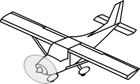 Download Single Engine Airplane Medium Single Engine Plane Drawing Clipartkey