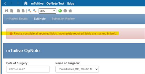 Cerner Resident Workflow Using Cerner Message Center OpNote