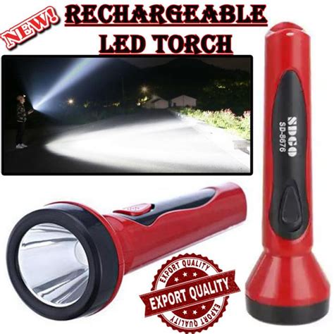Rechargeable Usb Flashlight Led Emergency Light Chargeable Torch Lightweight Travel