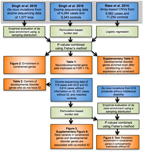 Analysis Workflow Data Sets Are Shown In Blue Statistical Methods And