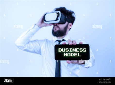 Handwriting Text Business Model Internet Concept Model Showing How A