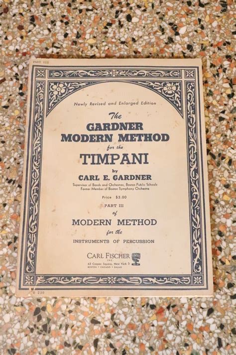 The Gardner Modern Method For The Timpani By Carl E Gardner Part Iii 4843623428