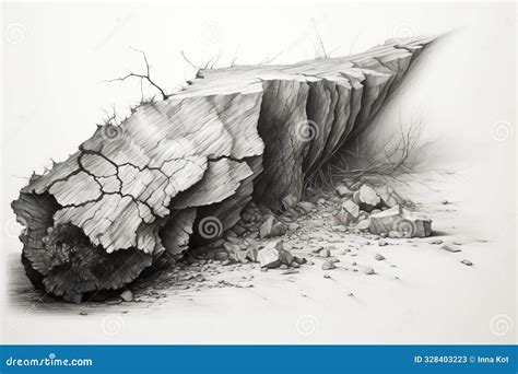 Grunge Graphite Pencil With Hatch Lines Isolated On White Background For Artistic Design Stock