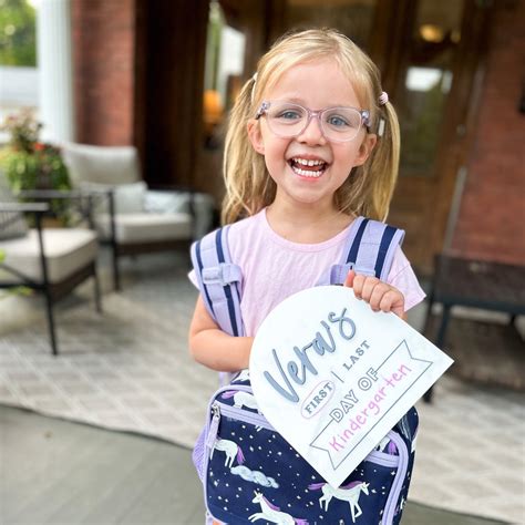 Personalized Firstlast Day Of School Sign Grainwell