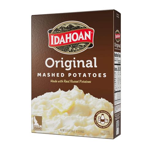 Idahoan Original Instant Mashed Potatoes 1375 Oz Package Box Pack Of