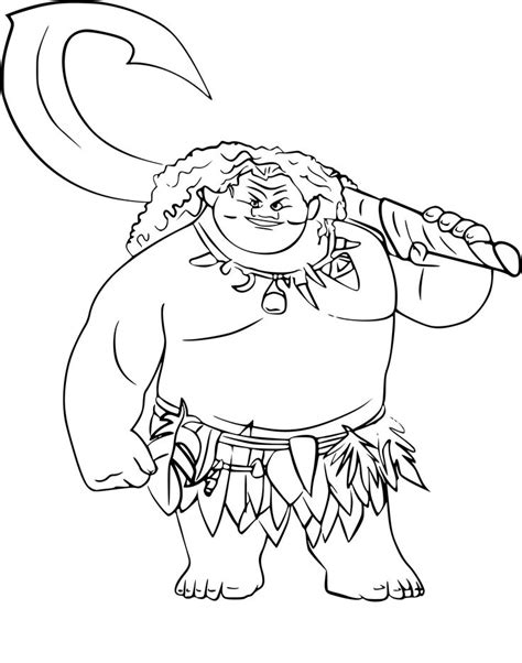 8 Décent Coloriage Maui Photos Coloriage Vaiana Coloriage Image