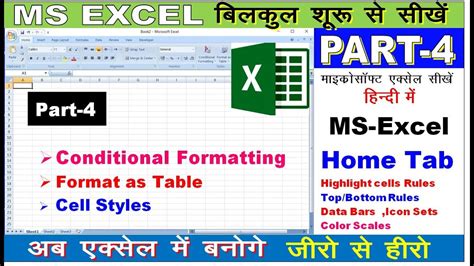 Microsoft Excel Part 4 Excel Tutorial For Beginners Conditional