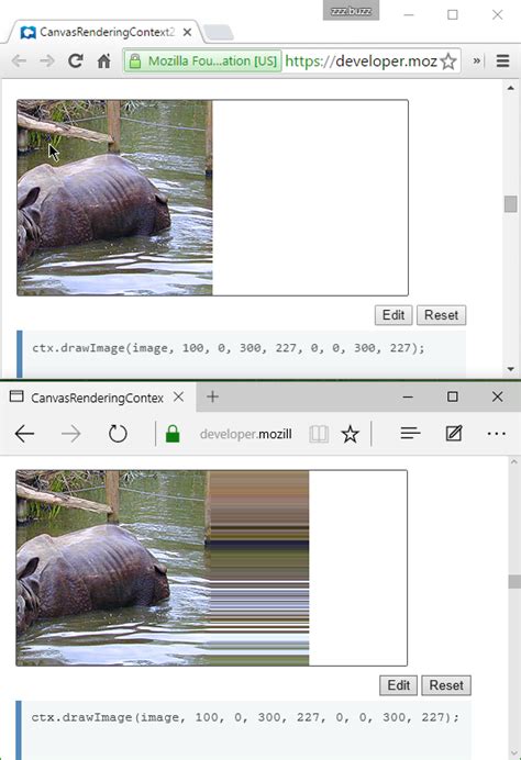 CanvasRenderingContext D drawImage 的浏览器兼容性