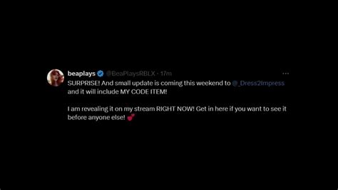 Beaplays Is Getting Her Own Code Item A Cute Dollcodes Will Be Shown