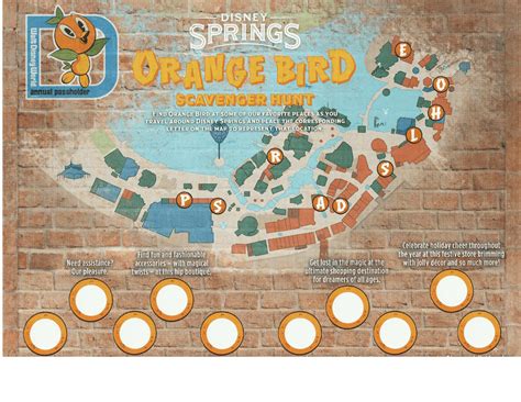 Event Disney Springs Orange Bird Scavenger Hunt Flavors Of Florida