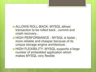 Case Study On Mysql In Rdbms PPTX