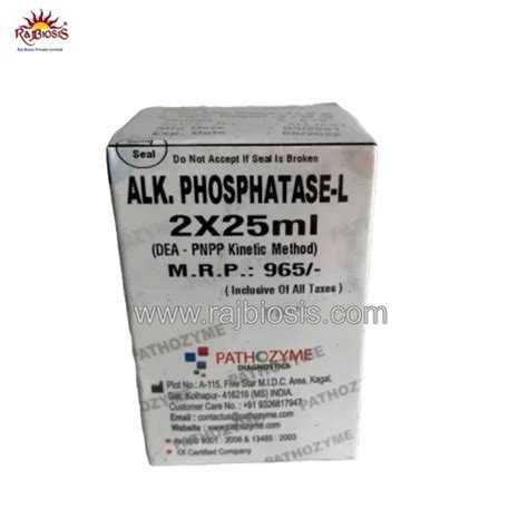 Pathozyme Alkaline Phosphatase Biochemistry Reagent Bottle Of 25 Ml At