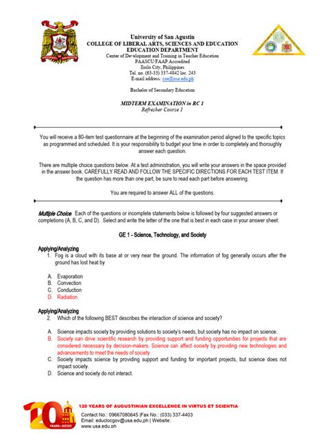 midterms exam pdf learning curriculum