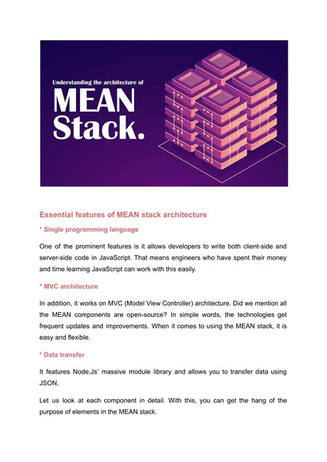Ppt Mean Stack Architecture How Does It Work Powerpoint