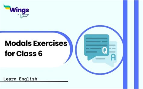 Modals Exercises For Class 6 Cbse With Answers Free Pdf