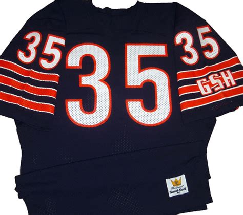 Vtg Authentic 80s Neal Anderson Chicago Bears Nfl Sand Knit Football