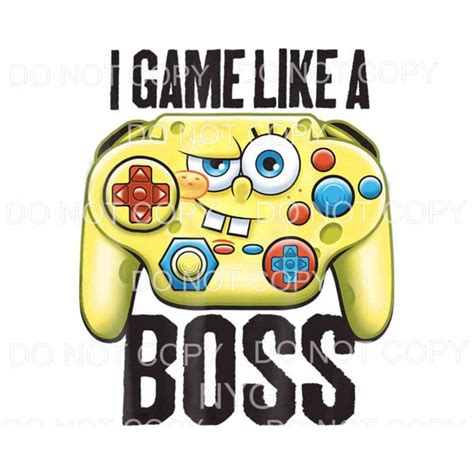 Martodesigns I Game Like A Boss Spongebob Controller Designtwists