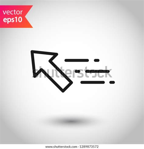 Cursor Vector Icon Computer Arrow Vector Stock Vector Royalty Free 1289873572 Shutterstock