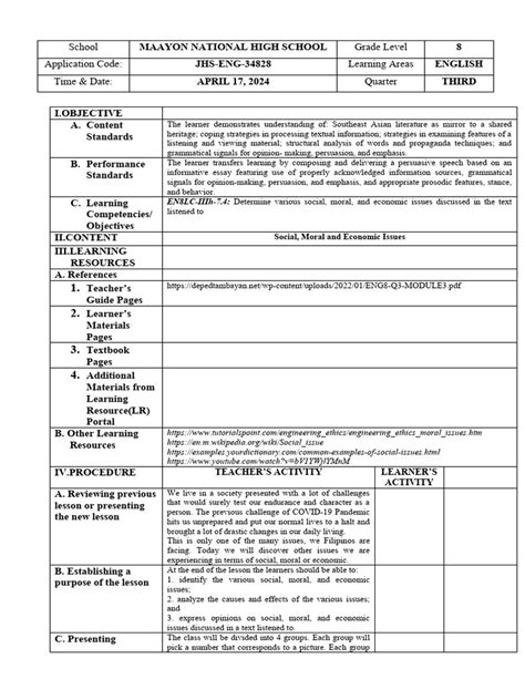 Burio Bhea Lyn Jhs Dlp Download Free Pdf Learning Society