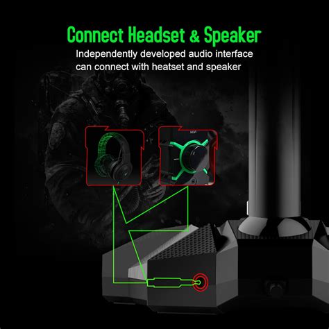 Dual Mic Led Dynamic Wired Microphone 5v Dc Usb St Grandado