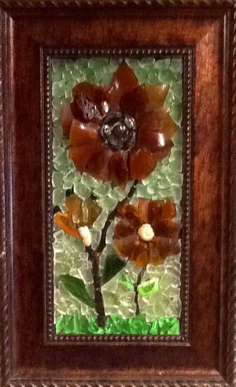 Made Out Of Sea Glass Turtle Shell And A Shells Sea Glass Crafts Glass Crafts Sea Glass Diy