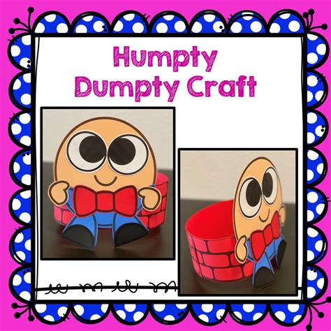 Printable Humpty Dumpty Craft Template Templates Printable Free