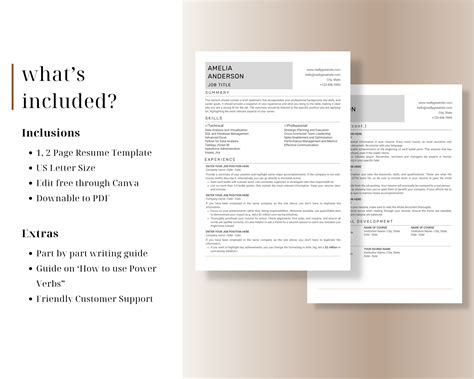 Data Analyst Resume Template For Canva Editable Ats Friendly Modern