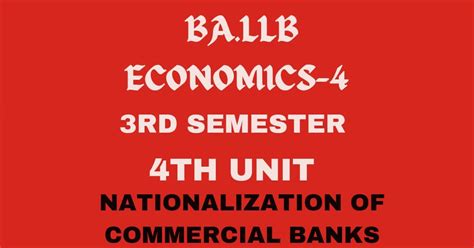 Objectives And Performance Of Nationalization