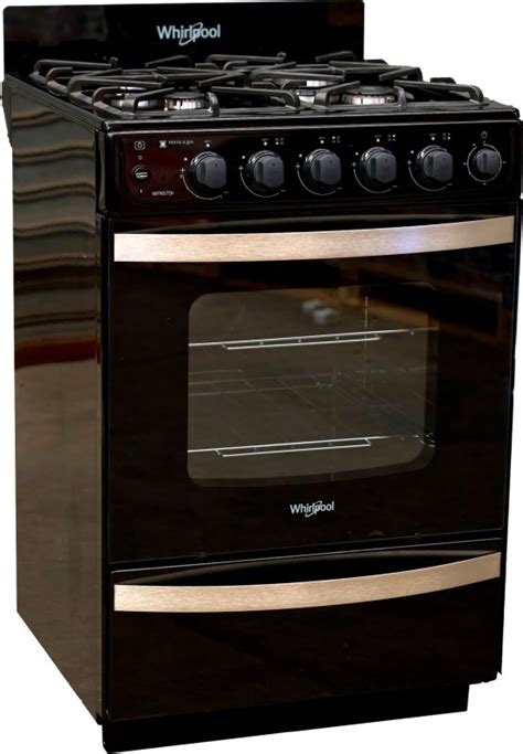 Cocina Multigas 55 Cm 4 Hornallas Wfn57di Negro Whirlpool Whirlpool