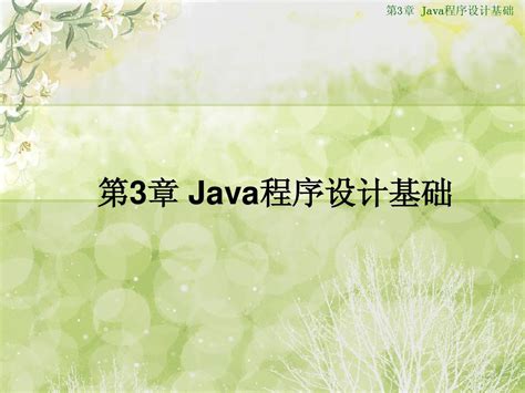 第3章 java程序设计 word文档在线阅读与下载 无忧文档