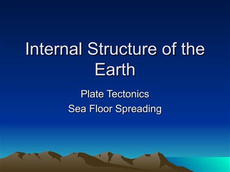 Goood Platetectonicsppthandoutsppt