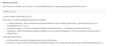 Solved Here Is A Class That Represents A Square In The Chegg
