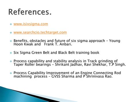 Six Sigma Process Capability Pptx