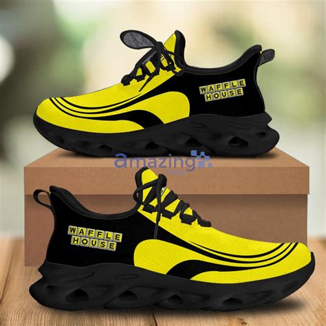 Yellow And Black Women Running Shoes