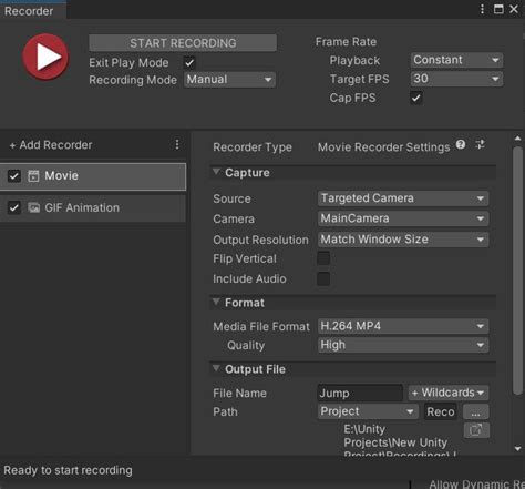 How To Use Unity Recorder VionixStudio
