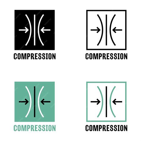 Premium Vector Compression Property Vector Information Sign