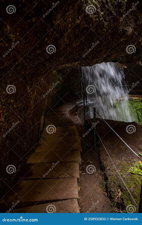 The Levada Do Moinho To Levada Nova Waterfall Hike Stock Image Image