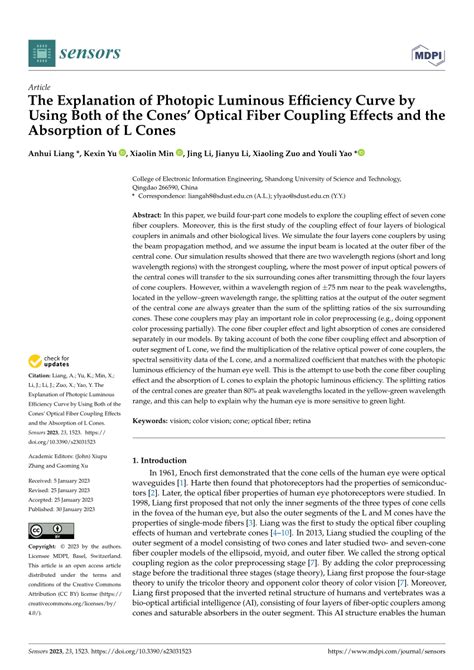 Pdf The Explanation Of Photopic Luminous Efficiency Curve By Using Both Of The Cones Optical Pdf The Explanation Of Photopic Luminous Efficiency Curve By Using Both Of The Cones Optical