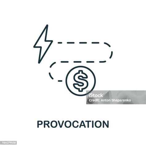 도발 아이콘입니다 손상 아이콘 컬렉션에서 얇은 윤곽 선 스타일 디자인입니다 웹 디자인 앱 소프트웨어 인쇄 사용을위한 창조적 인