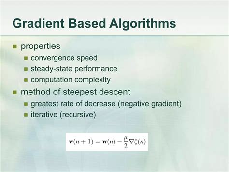 adaptive filtering ppt
