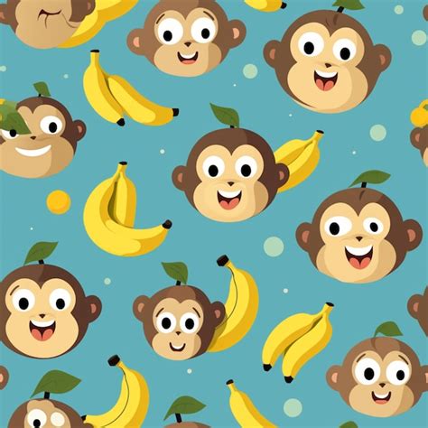 24000 Cute Monkey Pattern Pictures