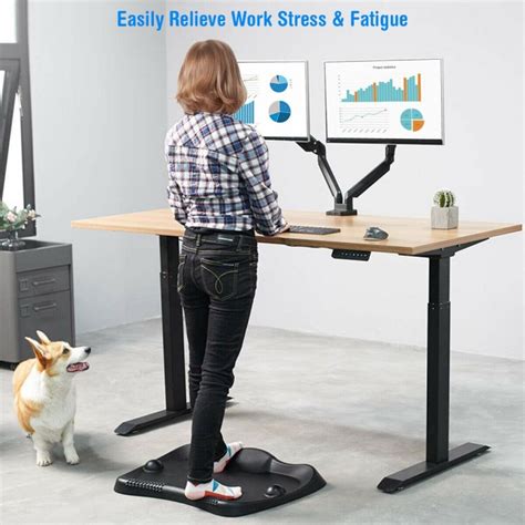 Ergonomic Design Anti Fatigue Standing Floor Foot Mat For Home Office