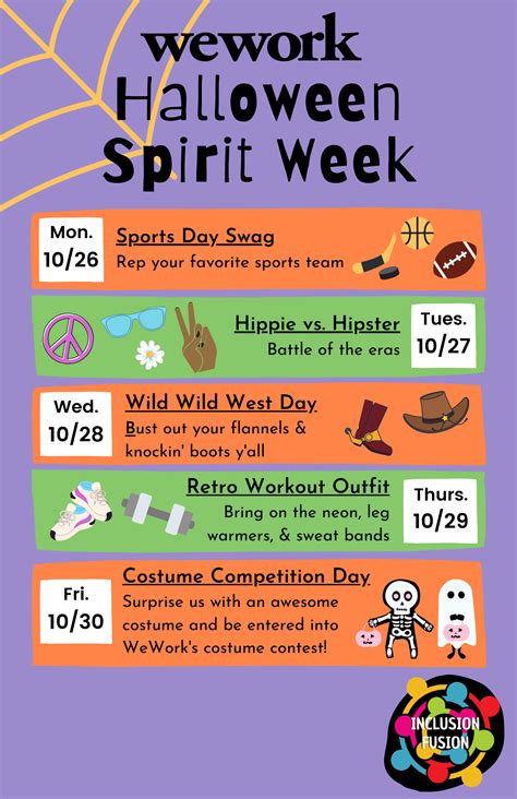 Fall Spirit Week Ideas