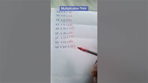 Multiplication Hack Mathematics Maths Mathtips Mathtricks