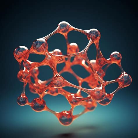 Premium Ai Image Abstract Molecular Structure Render Beautiful Image