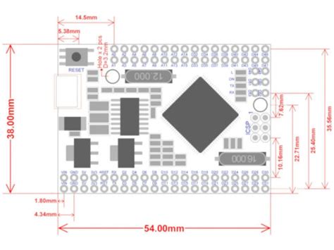 Arduino Mega Pro Mini Board With CH USB Type C Tech