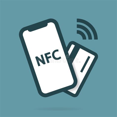 Smartphone With Touch Screen With Nfc Icon Nfc Sign Stock Vector