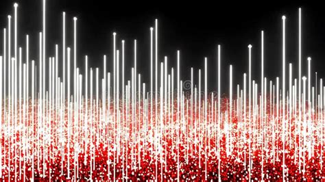 Red And White Data Bars Rising In A Futuristic Graph Depicting Digital Growth Analytics Stock