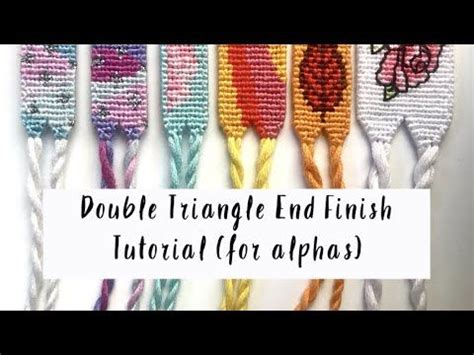 Double Triangle End Finish For Alpha Bracelets Friendship Bracelet