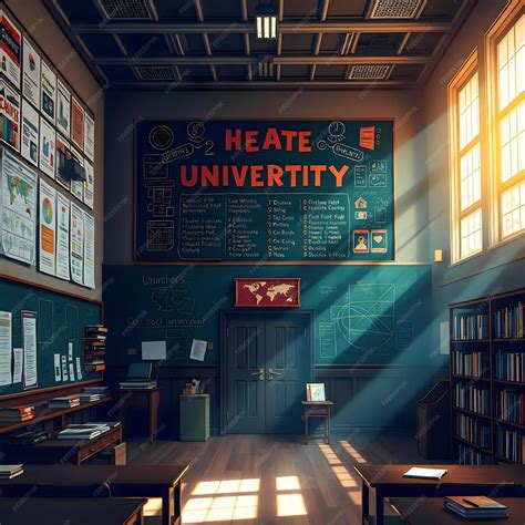 Educational Resources Displayed On Class Boards Premium Ai Generated